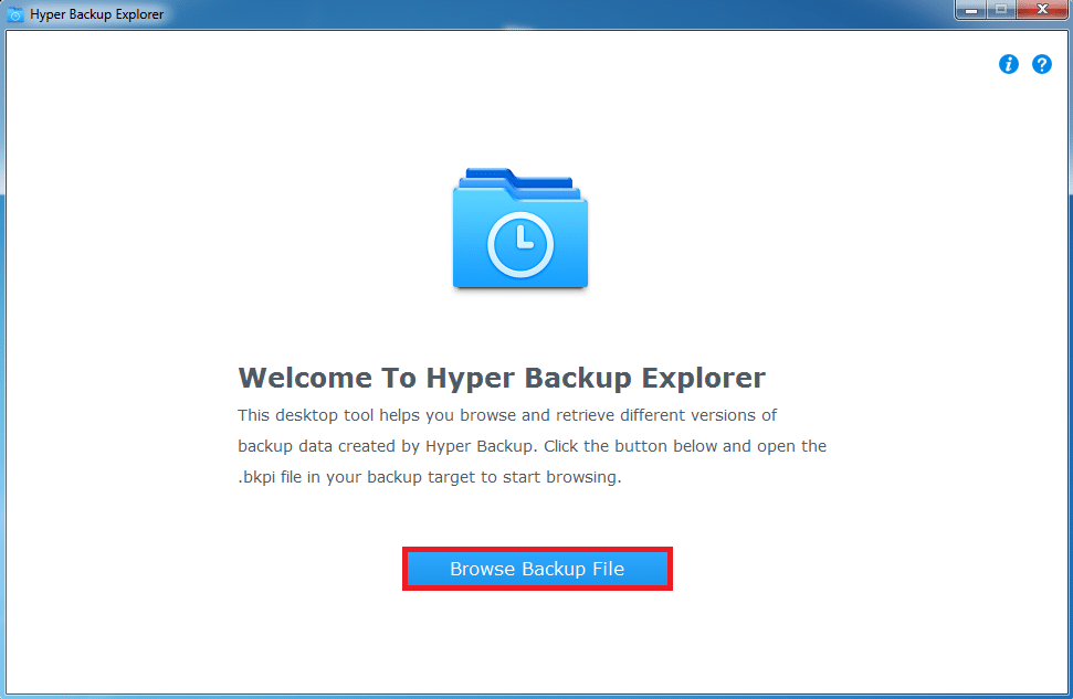 How to retrieve backup files with Hyper Backup Explorer